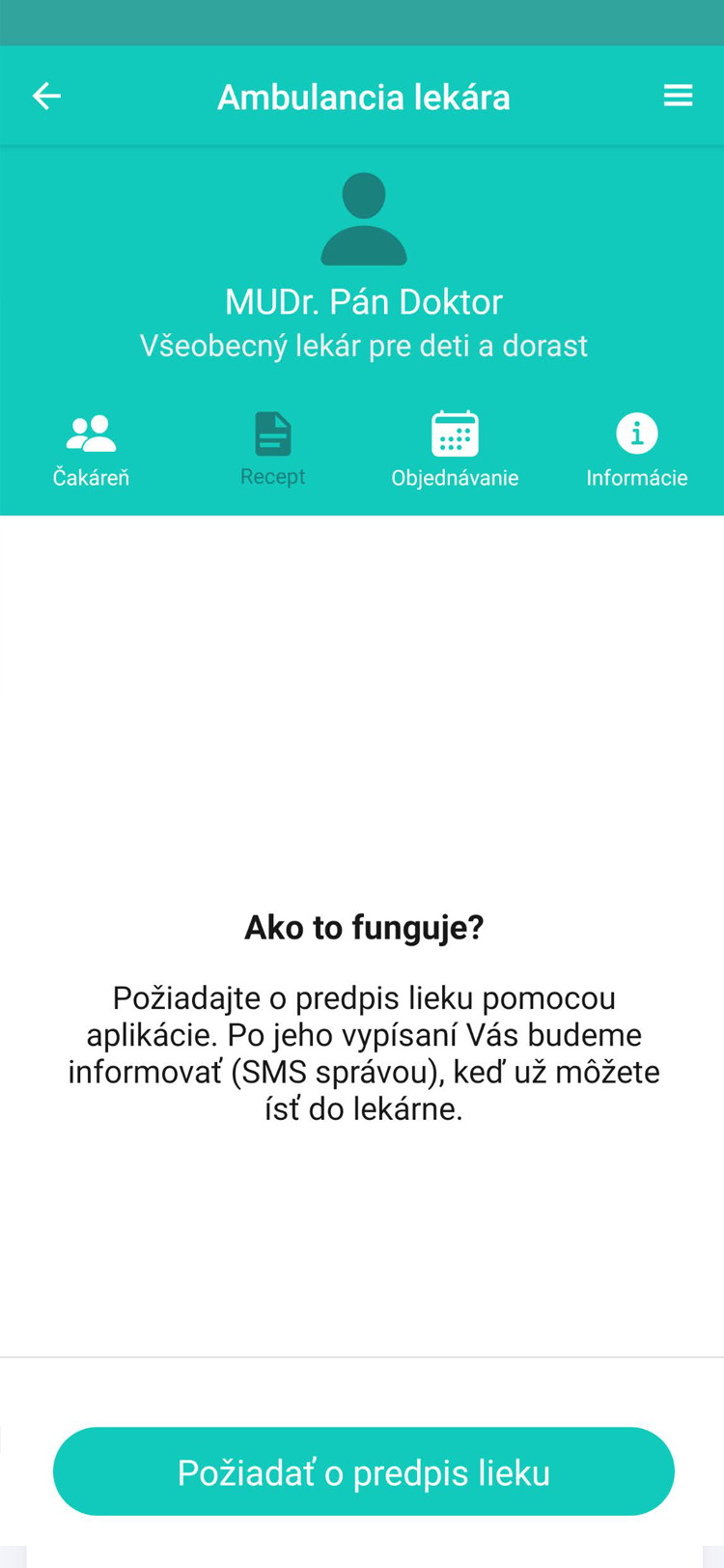 Informácie pre pacientov | eČakáreň